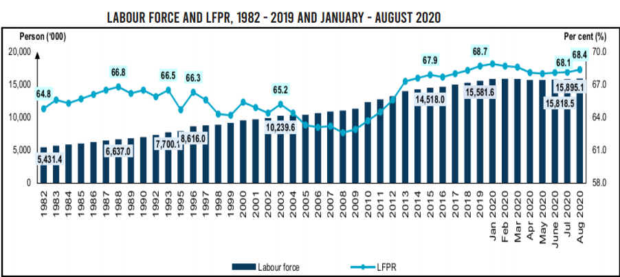 Labour Force in Malaysia, 2020